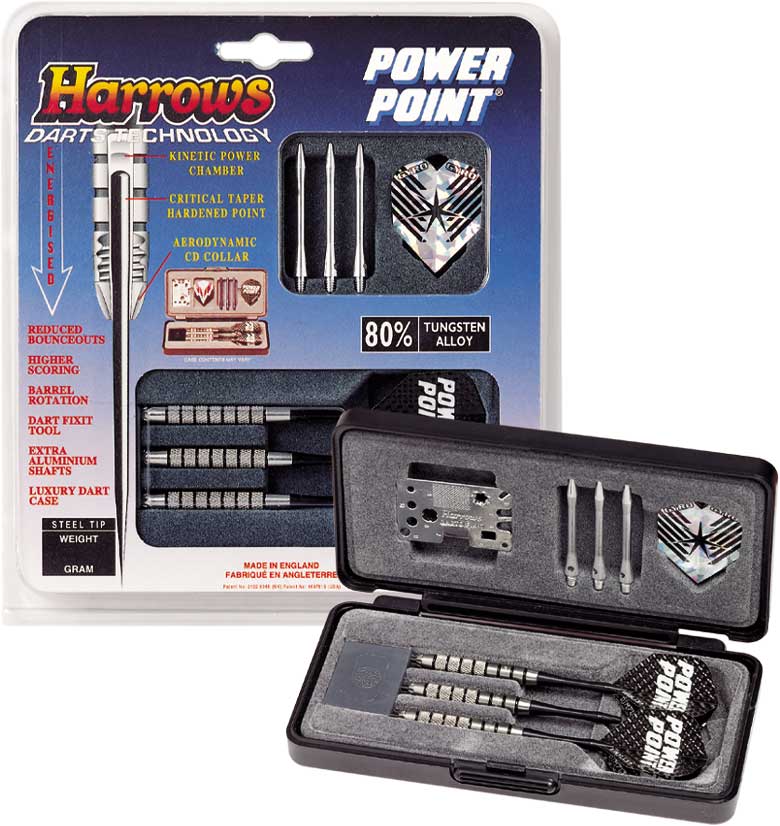 Harrows Power Point 80% Steel-Tip Darts
